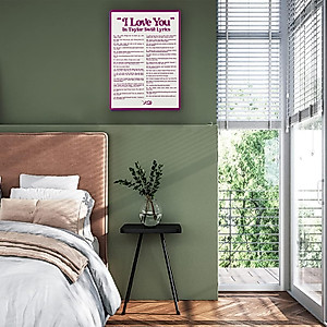 I Love You in Music Taylor Lyrics Metal Tin Sign Posters Merch Gift for Room Decor Aesthetic Music Album Taylor Wall Art 8X12Inch