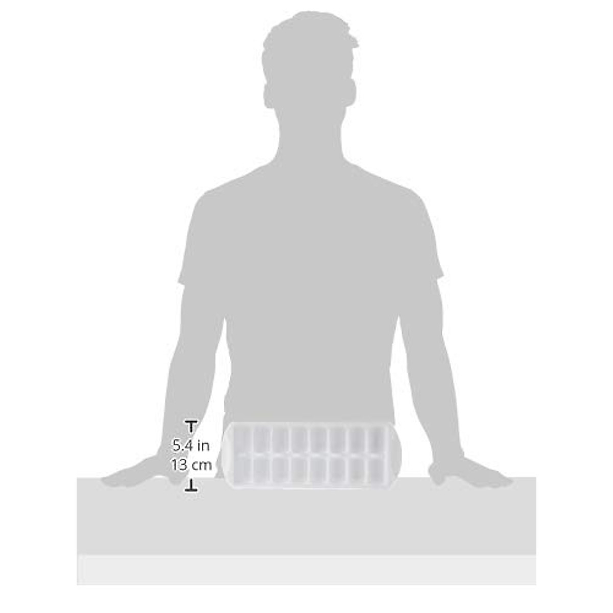 STERILITE FBA 72408012, Stacking Ice Cube Tray, White-1 Pack, No Size