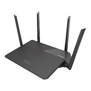 D-Link WiFi Smart Router AC1900 Wireless Dual Band MU-MIMO Powerful Dual Core Processor Fast Gaming & 4K Streaming Reliable Coverage (DIR-878), Black