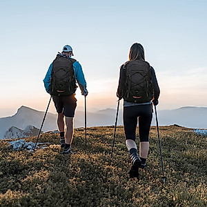 Lily Parker Waterproof Womens Mens 40l Hiking Rucksack Bag Large-Capacity Trekking Travel Backpack, Black