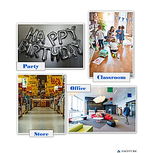 NACETURE Ceiling Hook Clips- 100 Pack Drop Ceiling Hanger Hooks Hanging on Suspended Ceiling Tile, Grid Clips Heavy Duty for Light Plant Office Home Stores Classroom and Wedding Decorations