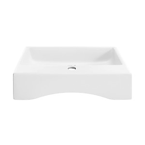 Claire 20 Rectangle Ceramic Vessel Sink, Matte Black
