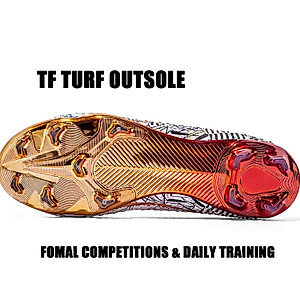 MEBAMY Big Boys' Soccer Shoes Outdoor Sports Soccer Training Men's Soccer Shoes