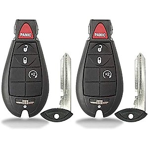 2 New Keyless Entry 3 Buttons Remote Start Car Key Fob M3N5WY783X, IYZ-C01C 56046707AE For Chrysler Town Country Dodge Challenger Charger Durango Grand Caravan Journey & Ram