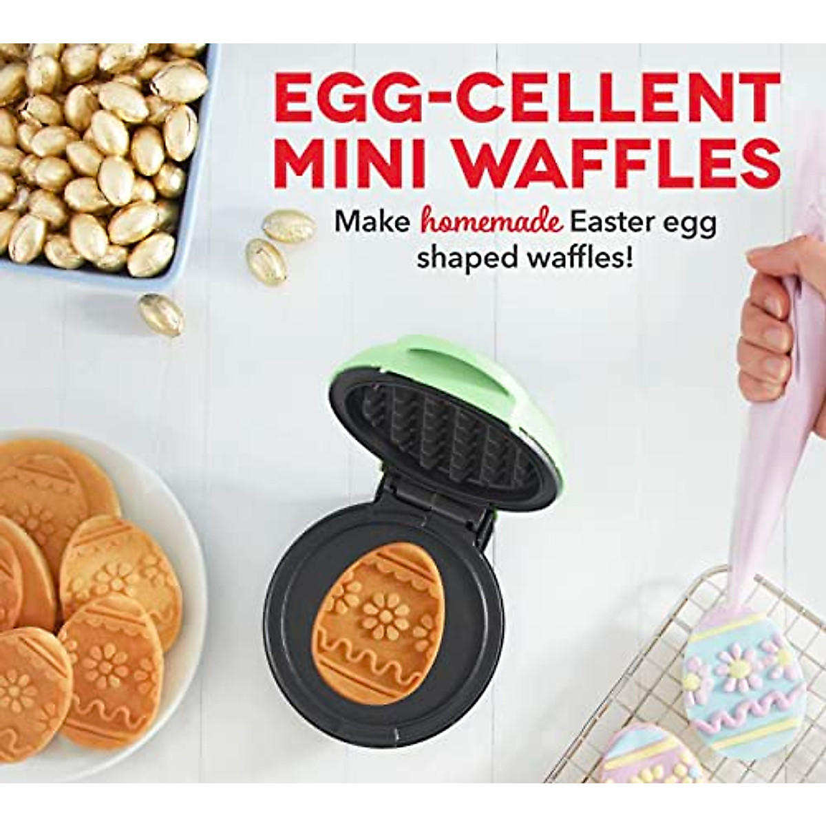 DASH EASTER EGG MINI WAFFLE MAKER