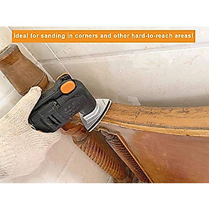 Oscillating Tool Sanding Pad，HEMUNC 3-1/8 Inch Triangle Sanding Pads 3PCS Fit Oscillating Multitools like Dewalt, Fein Multimaster, Bosch, Dremel, Makita, Milwaukee, Rockwell, Ryobi, Craftsman, Ridgid