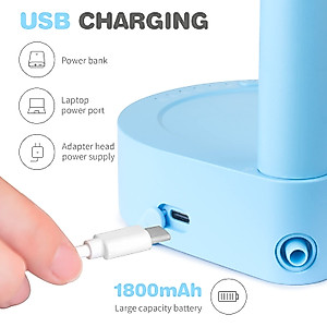 Desktop Water Bottle Dispenser, Keweis Portable Electric Water Bottle Pump Countertop for 5 Gallon & Universal Bottles, USB Charging Automatic Water Jug Dispenser for Bedside, Home, Office, Outdoor