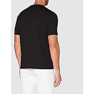 A|X ARMANI EXCHANGE mens Classic Crew Logo T-shirt T Shirt, Black, X-Small US
