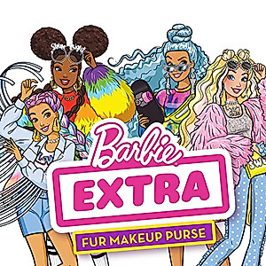 Just Play Barbie Extra Fur Make Up Purse, 9 Shades of Pretend Play Make Up, Multi-Color