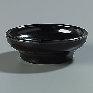 Carlisle FoodService Products 087503 Melamine Salsa Dish, 5 oz. Capacity, Black (Case of 48)