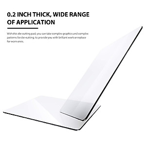 Transparency Acrylic Cutting Pads Die Cutting Plates for Embossing Crafting (4 Pieces, 8.7 x 6.1 Inch)