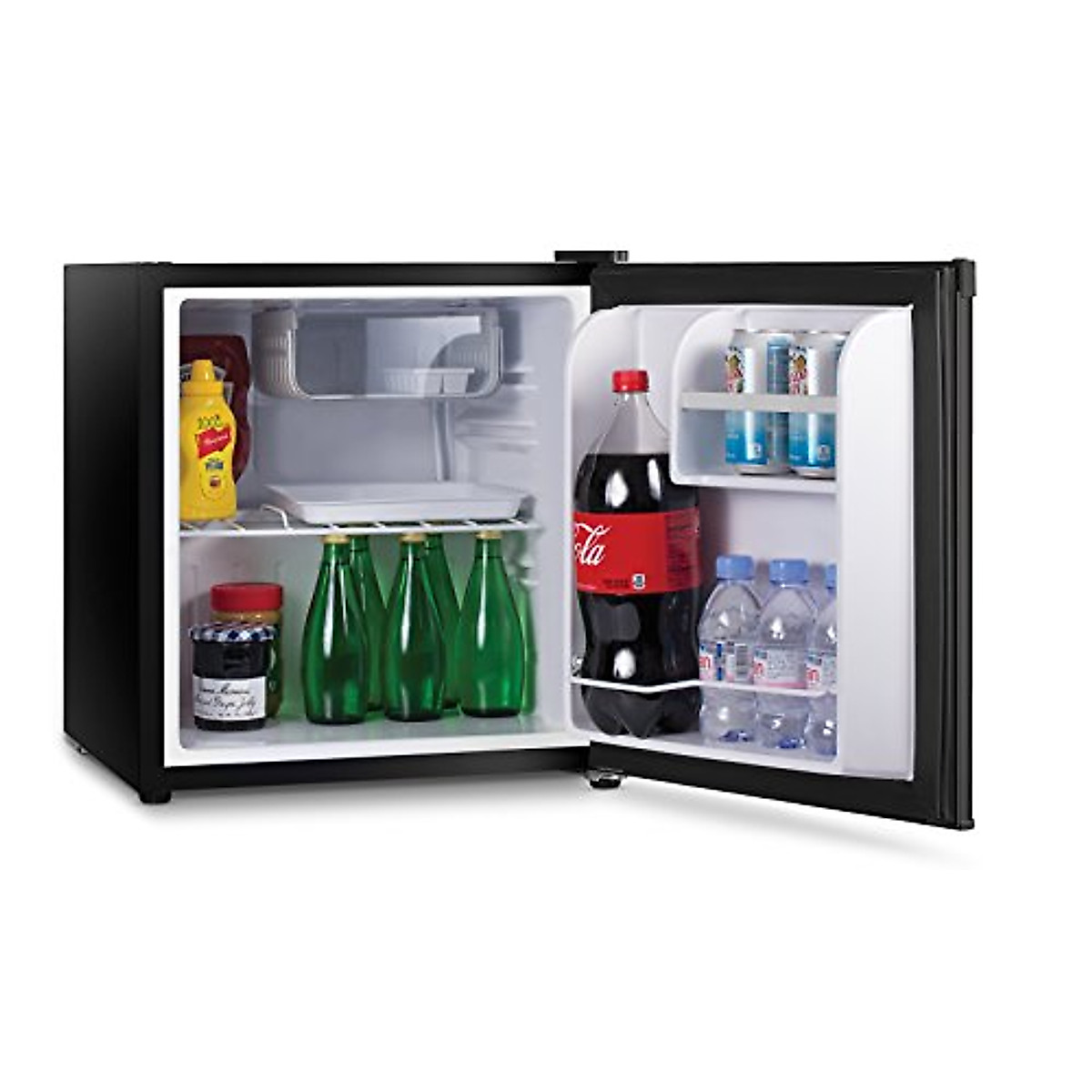 Commercial Cool CCR16B Compact Single Door Refrigerator and Freezer, 1.6 Cu. Ft. Mini Fridge, Black