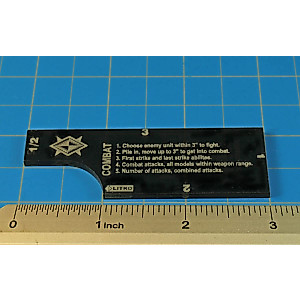 LITKO 3-inch Fight Gauge | Combat Movement | Compatible with Warhammer Age of Sigmar 3rd Edition (Translucent Grey)