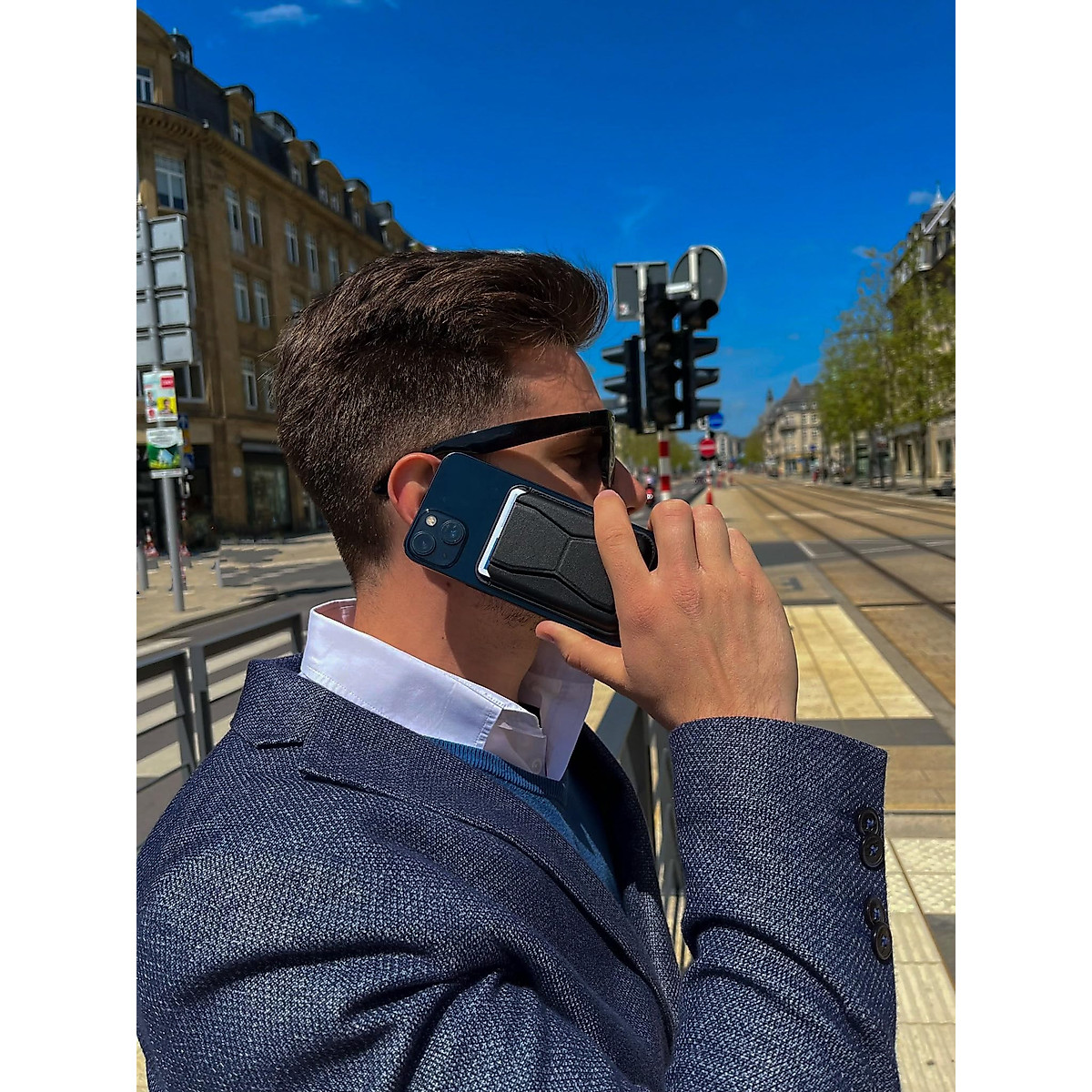 Magnetic Wallet and Phone Stand - Secure Card Holder for Multiple Cards & Cash - Strong Magnet for iPhone 12/13/14 Series