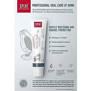 Professional Toothpaste Splat "White Plus". Safe Whitening and Enamel Protection.