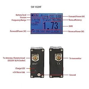 Surecom SW-102HF 1.5-70MHz V.S.W.R. & Power Meter