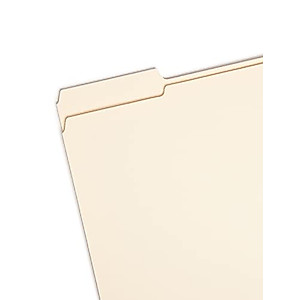 Smead File Folder, Reinforced 1/3-Cut Tab, 1-1/2" Expansion, Letter Size, Manila, 50 Per Box (10405)