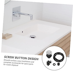 Artibetter 1 Set Pneumatic Switch Garbage Disposal Parts Garbage Disposal Supplies Air Switch Garbage Disposal Kit Bathtub Disposal Air Stainless Sink Kraus Abs Stainless Steel Start Switch