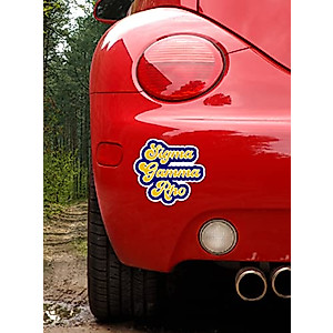 Sigma Gamma Rho Retro Sorority Car Magnet Set of 2 Removable No Residue All Weather Magnets for Sorority