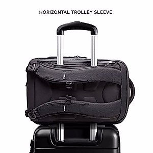 Knack Series 1 Laptop Backpack Fits up to 15 Inch - Knack Bags Carry-On Backpack, TSA Approved, Expandable Travel Backpacks (Stealth Black, Medium)