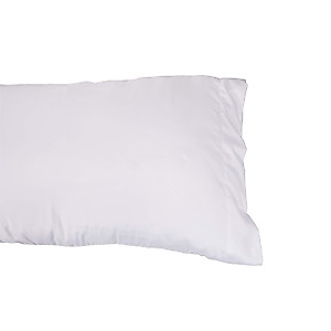 KAF Home Brushed Microfiber Pillow Cases Bulk Pack, Control Allergies and Ensure Sound Sleep, Set of 12, White