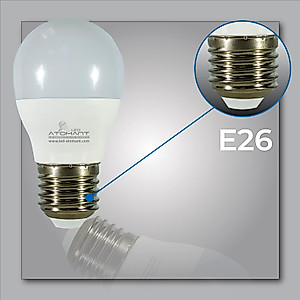 6 Pack A15 LED Bulb 9W 800 Lumens, 2700K Soft White, 110V Small Light E26 Base (60W Incandescent Replacement)