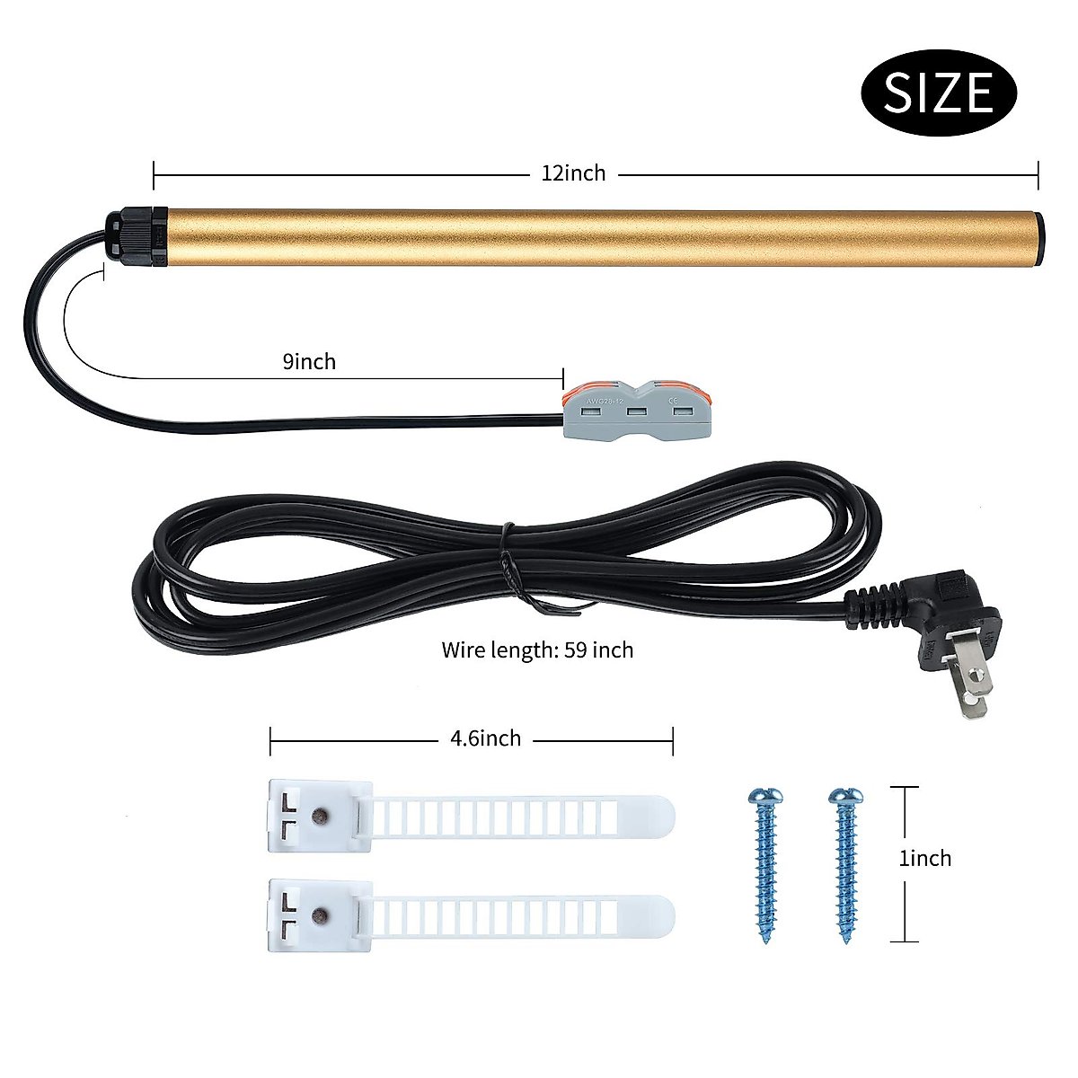 briidea Safe Dehumidifier Rod, Rod Reducing Humidity with Easy Installation and Plug Cord Easily Threading Through Safe's Hole, 12/16/24 inches Effective Coverage up to 100/150/300 Ft³
