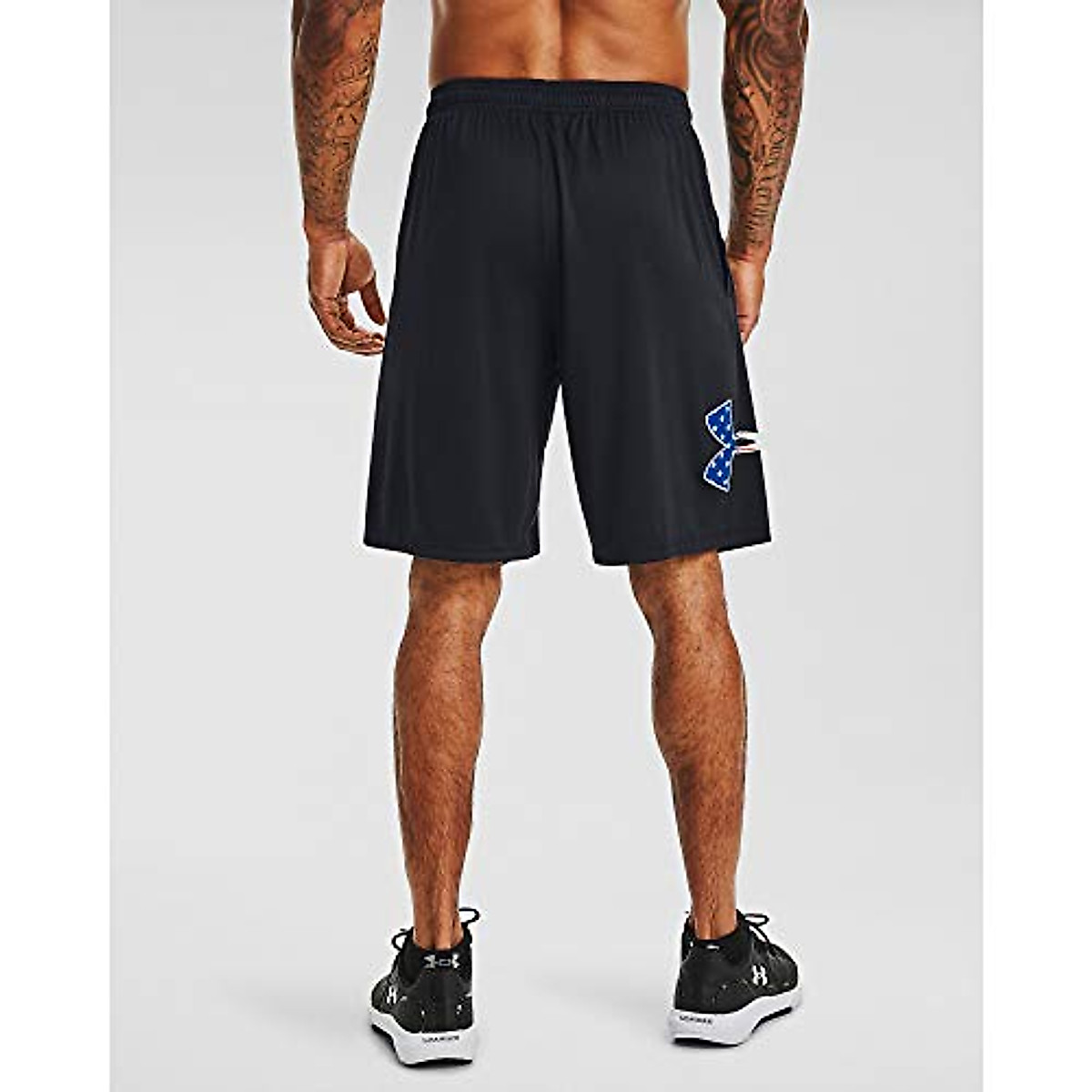 Under Armour Men's Freedom Tech Logo Shorts , Black (001)/Black , Large