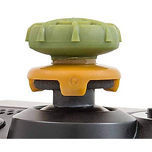 KontrolFreek FPS Freek Snipr for PlayStation 4 (PS4) and PlayStation 5 (PS5) | Performance Thumbsticks | 2 High-Rise Convex (Domed) | Green
