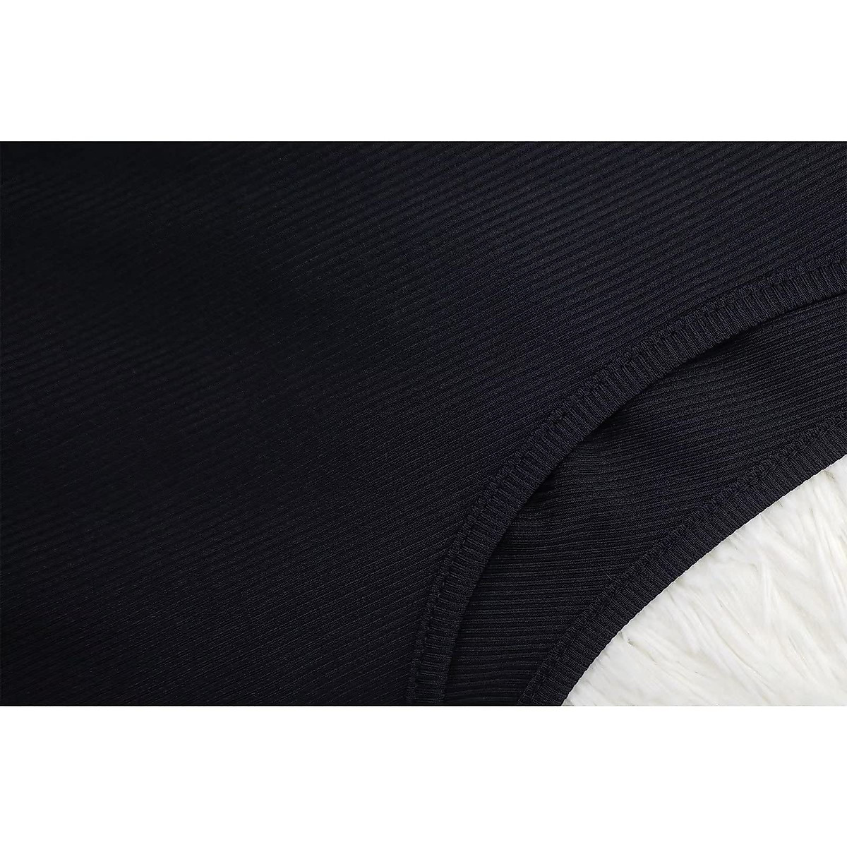 Womens Workout Set Ribbed Two Piece Outfits Athletic Gym Sport Yoga Sets Running Wrap Crop Tank Tops and Shorts Black XL