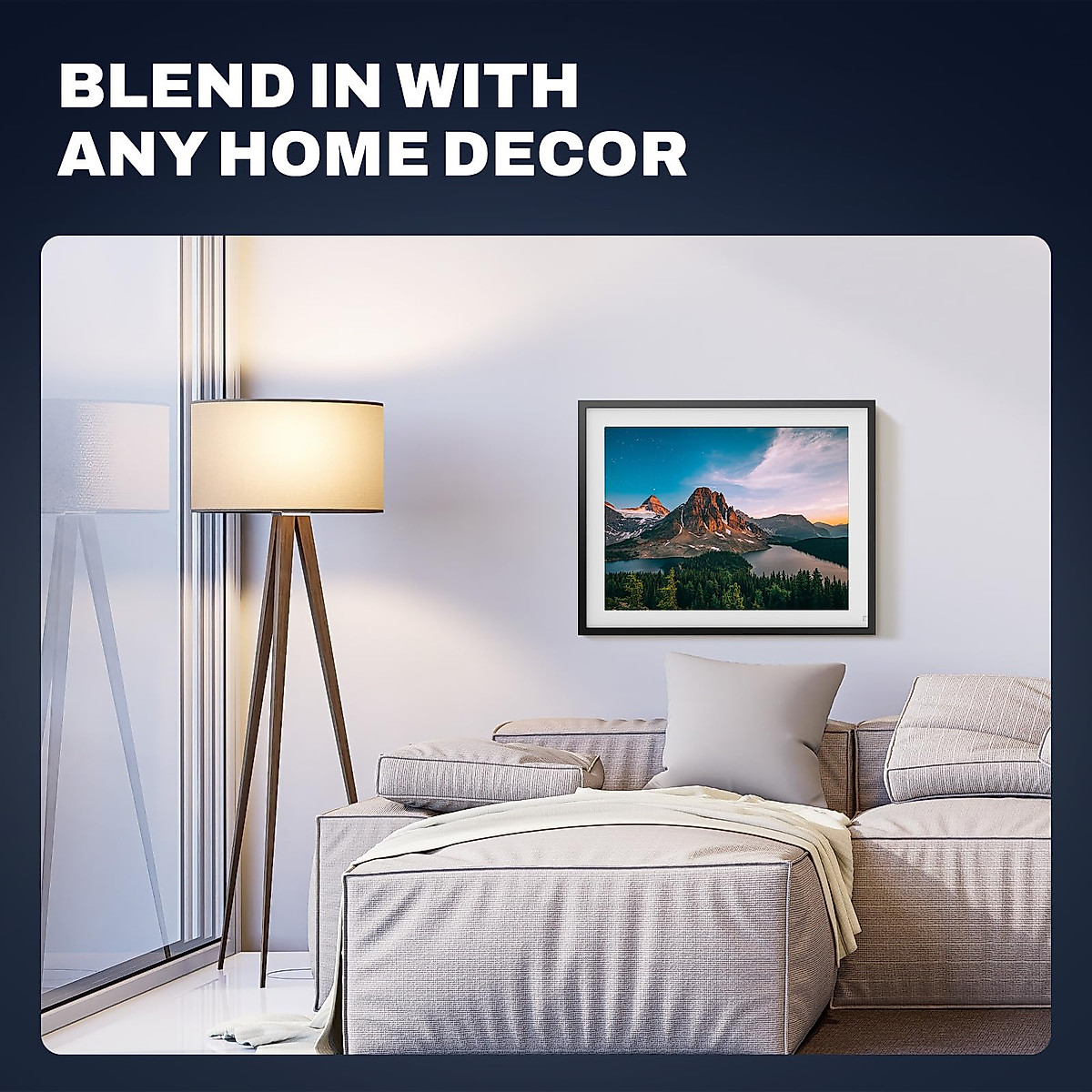 Arktronic 16.7 Inch Extra Large Digital Picture Frame WiFi 32GB, Electronic Photo Frame HD Touch Screen, Motion Sensor, Instantly Share Photos/Videos via App & Email, for Mom