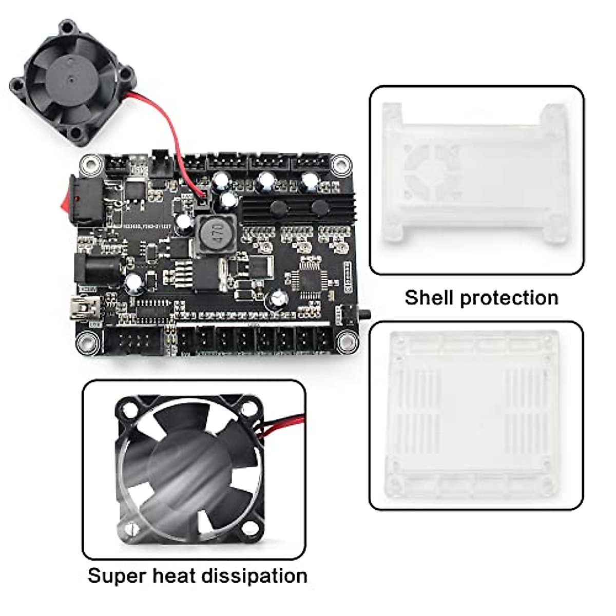 CNCTOPBAOS 3 Axis GRBL Control Board USB Port CNC Router Controller Board grbl 1.1f with GRBL Offline Controller Remote Hand Control for CNC Engraving Milling Machine Mini DIY 1610 CNC 3018 PRO