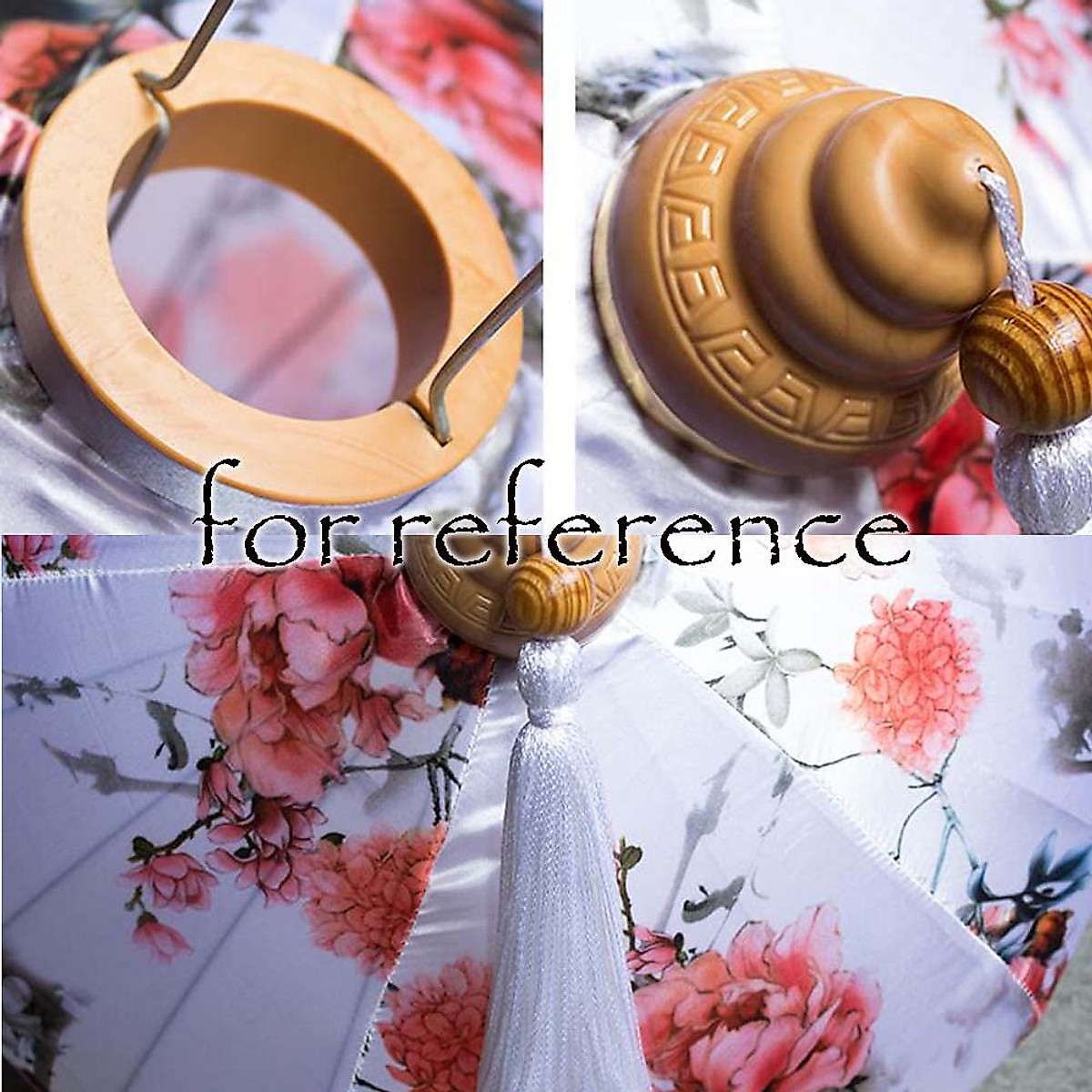 14" Traditional Cloth Lantern Chinese Style Flower Painted Lantern Home Garden Hanging Decorative Lantern Lampshade, Blue