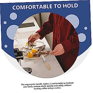 UPKOCH 1pc Consumption Knife Crab Opener Ar Multitool Oyster Opening Tool Cookies Cutter Kitchen Utensil Sets Household Tool Set Multifunctional Seafood Tool Kitchen Supply Wood Gadgets