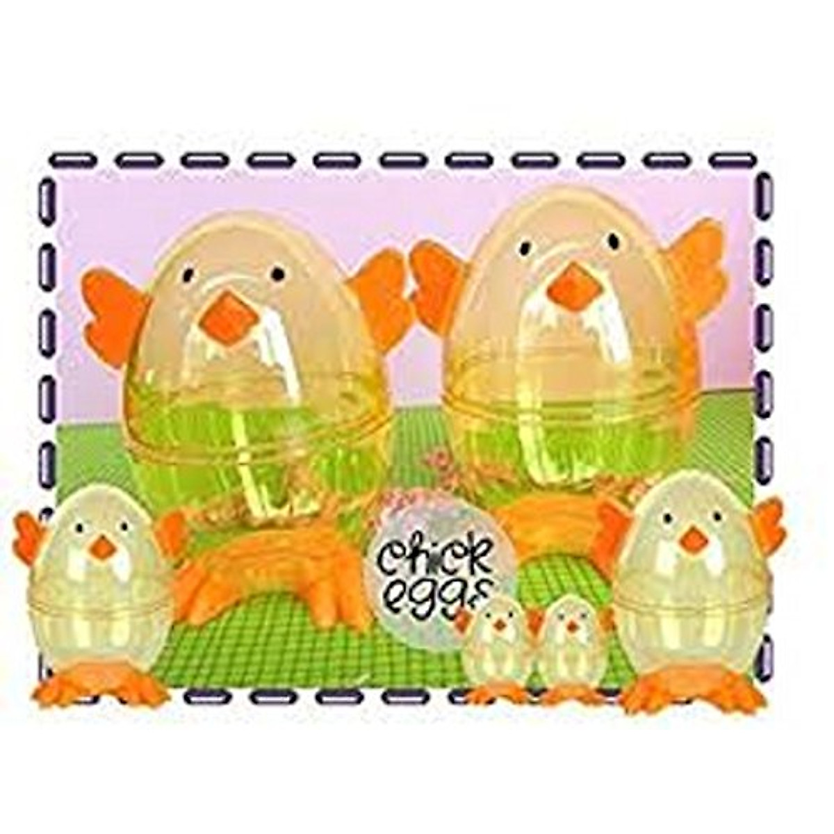 Candy Packaging Plastic Containers (3 Package Set)Include: 3-bunny; 3-carrot and 3-chick Containers