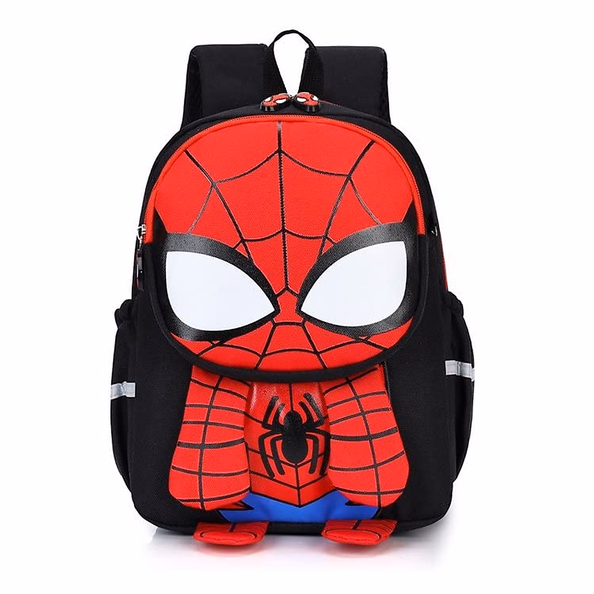 tollaa Toddler School Backpack Cartoon 3D Comic Superhero Kids Backpacks Waterproof Lightweight Kids Schoolbag for Boys Girls-Black