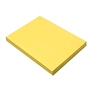 Prang (Formerly SunWorks) Construction Paper, Yellow, 9" x 12", 100 Sheets