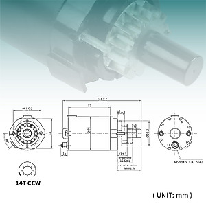 EzeXpreze New Starter Replacement for Cub Cadet 1000 Series LT1042 LT1045 LTX 1040, Toro Tractor LX420 LX425 LX460 LX465 18 19 20 21 HP 2009801 2009805 2009806 2009810 2009811