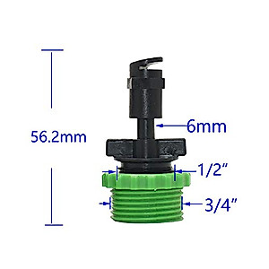 ZXCVB 180 Degree Atomization Nozzle Garden Irrigation Refraction Nozzle Agricultural Fruit Tree Watering Sprayer 50 Pieces (Color : 6MM)