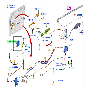 Ford Collections Ford Transit Right Side Inside Sliding Door Handle 20152019 CK4Z6122666A