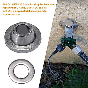 C-134KT-803 Stem Packing Kit Replace for Prier C-134/135/144/154, Fits for wall hydrant and Fits for Prier model C108 hot and cold-2 set