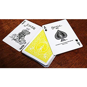 Bicycle Rider Back Yellow Deck