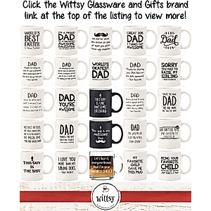 Proud Dad Of A Awesome Daughter Funny Coffee Mug - Best Gifts for Dad from Daughter - Unique Gag Dad Gifts from Daughter - Cool Birthday Present Idea for Men, Him - Novelty Dad Mug, Cup