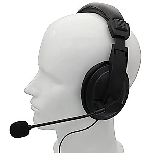 Overhead Headsets Headphones with VOX-PTT Boom Mic Compatible with Motorola MH230R MT350R MT352R MS355R MR355R T200 T260 T460 T600 Talkabout 2 Two Way Radio Walkie Talkie 1-pin