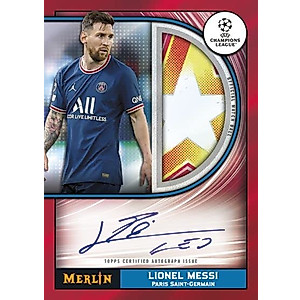 2021/22 Topps UEFA Champions League Merlin Chrome Soccer HOBBY box (18 pks/bx)