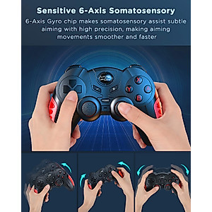 Vivefox Wireless Switch Pro Controller for Nintendo Switch/Lite Switch Wireless Controller Remote Gamepad Replacement for Nintendo Switch with 6-Axis Gyro, Dual Vibration, Motion Control