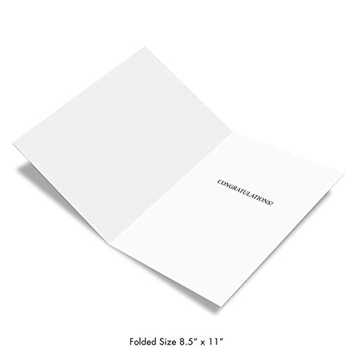 NobleWorks Funny 'You Suck A$$' Congratulations Greeting Card w/Envelope - Congrats You Suck A$$ Card - Funny Celebration Stationery 8.5 x 11 Inch J8682