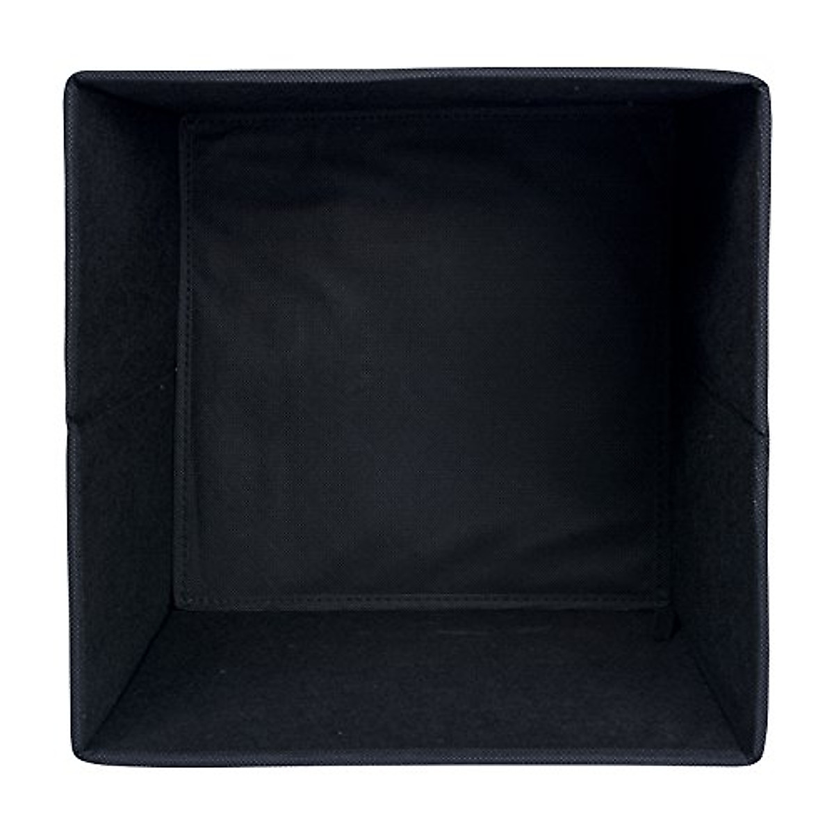 DII Non Woven Fabric Storage Bin Collection Collapsible Organizer Cube, Small Set, 11x11x11", Black, 2 Count