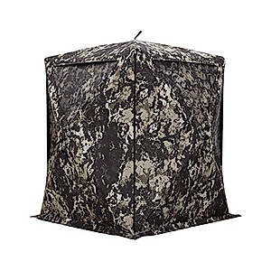 Barronett Blinds Big Mike HD Hub Hunting Blind, 2 Person Pop Up Ground Blind, Crater™ Core Camo, BMHD300CC