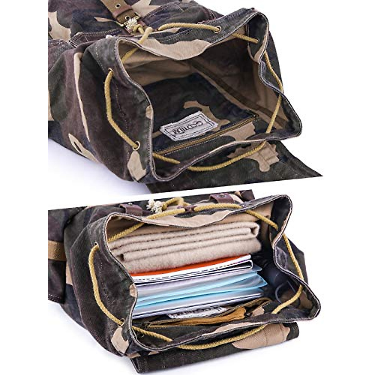 Gootium 21101CAM Specially High Density Thick Canvas Backpack Rucksack (camouflage)